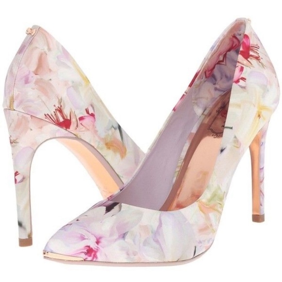 Ted Baker London | Shoes | Ted Baker London Charmesa Hanging Garden Heel Sz 375 | Poshmark